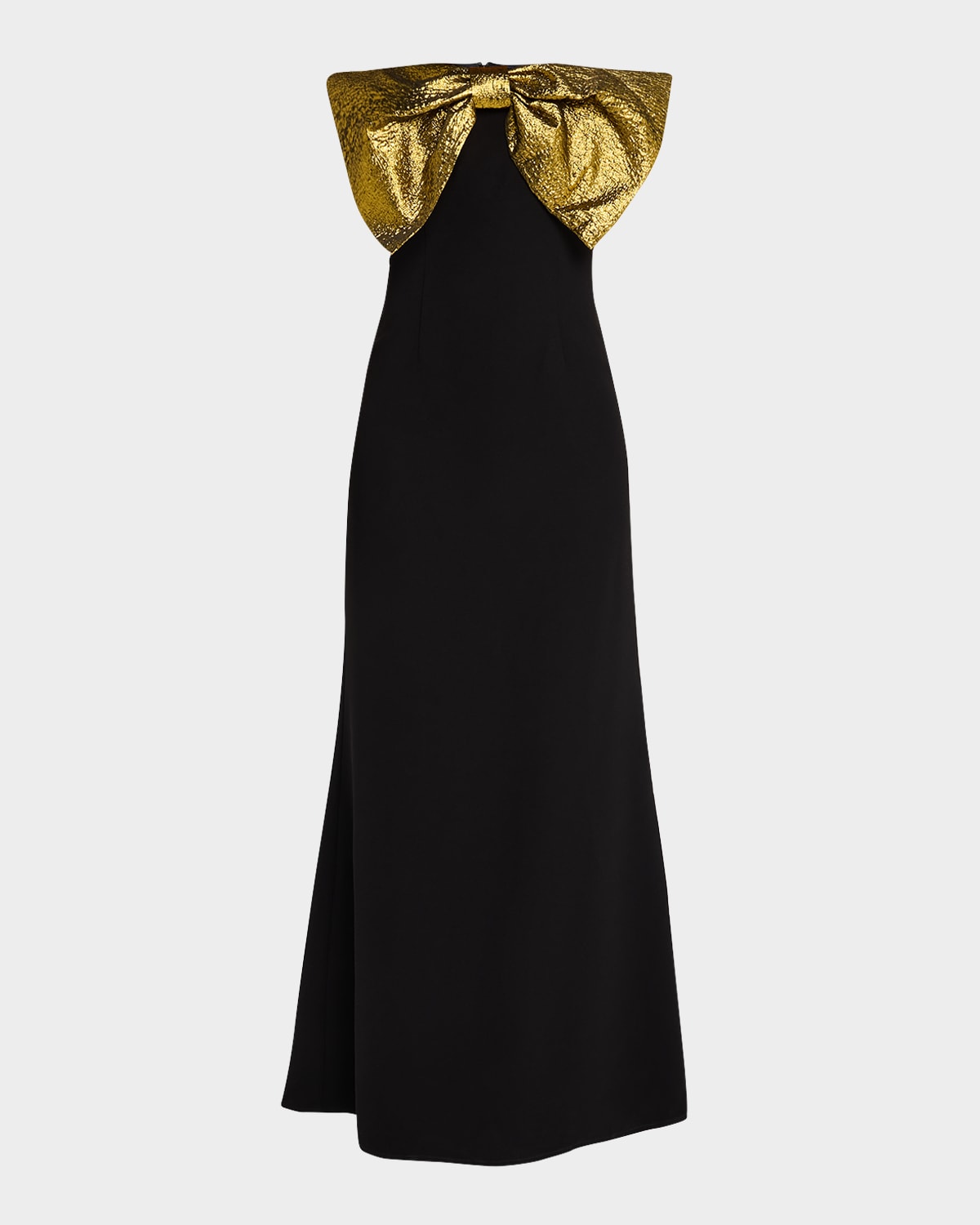 Simonmiller Dali Strapless Crepe Gown In Black Star Gold - 50% Off | Editorialist Simonmiller Dali Strapless Crepe Gown In Black Star Gold - 50% Off | Editorialist