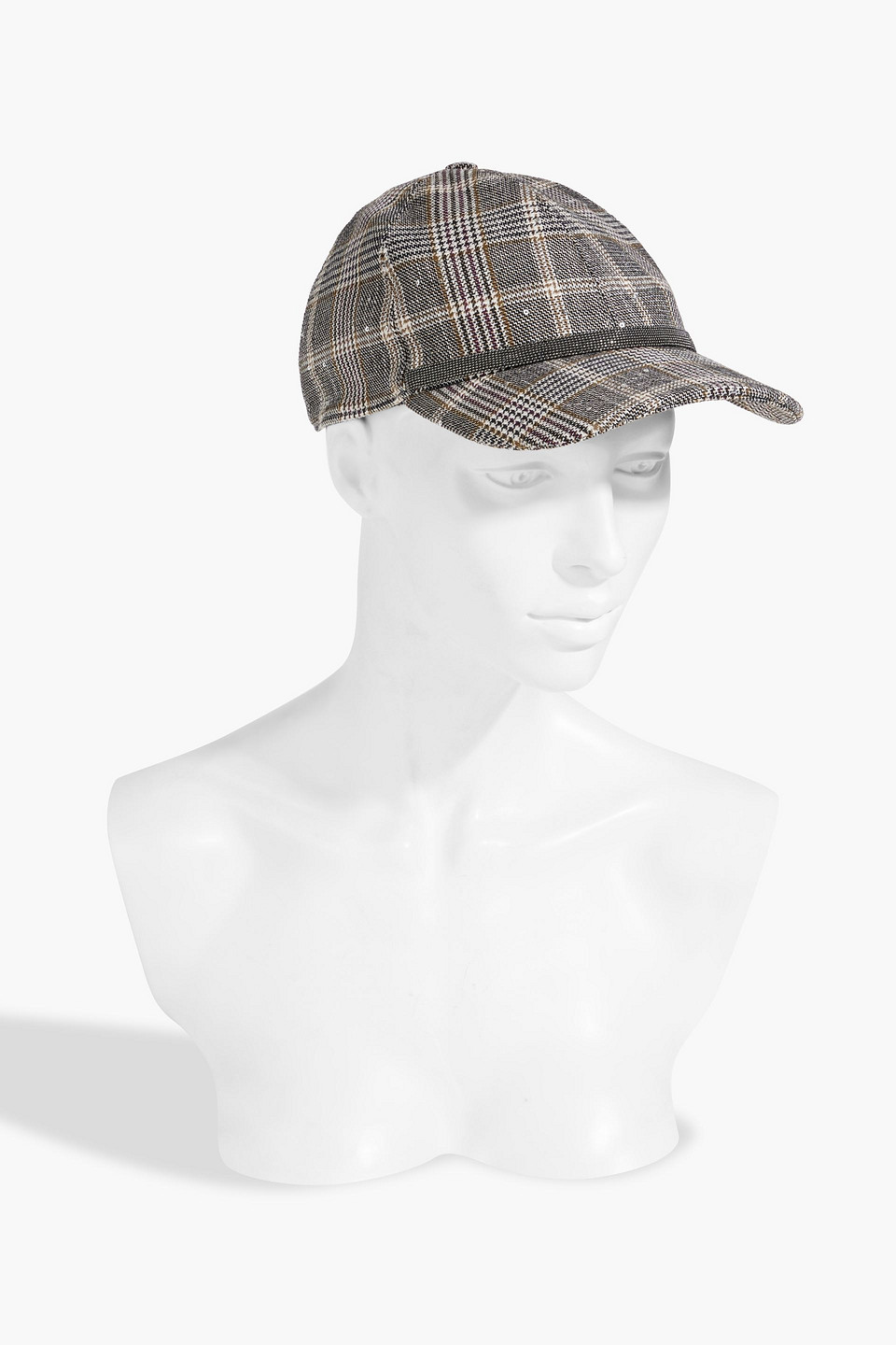 Brunello Cucinelli Taupe Baseball Cap with Black Monili Brunello Cucinelli Baseball Cap With Monili – Urbanheer main image 3