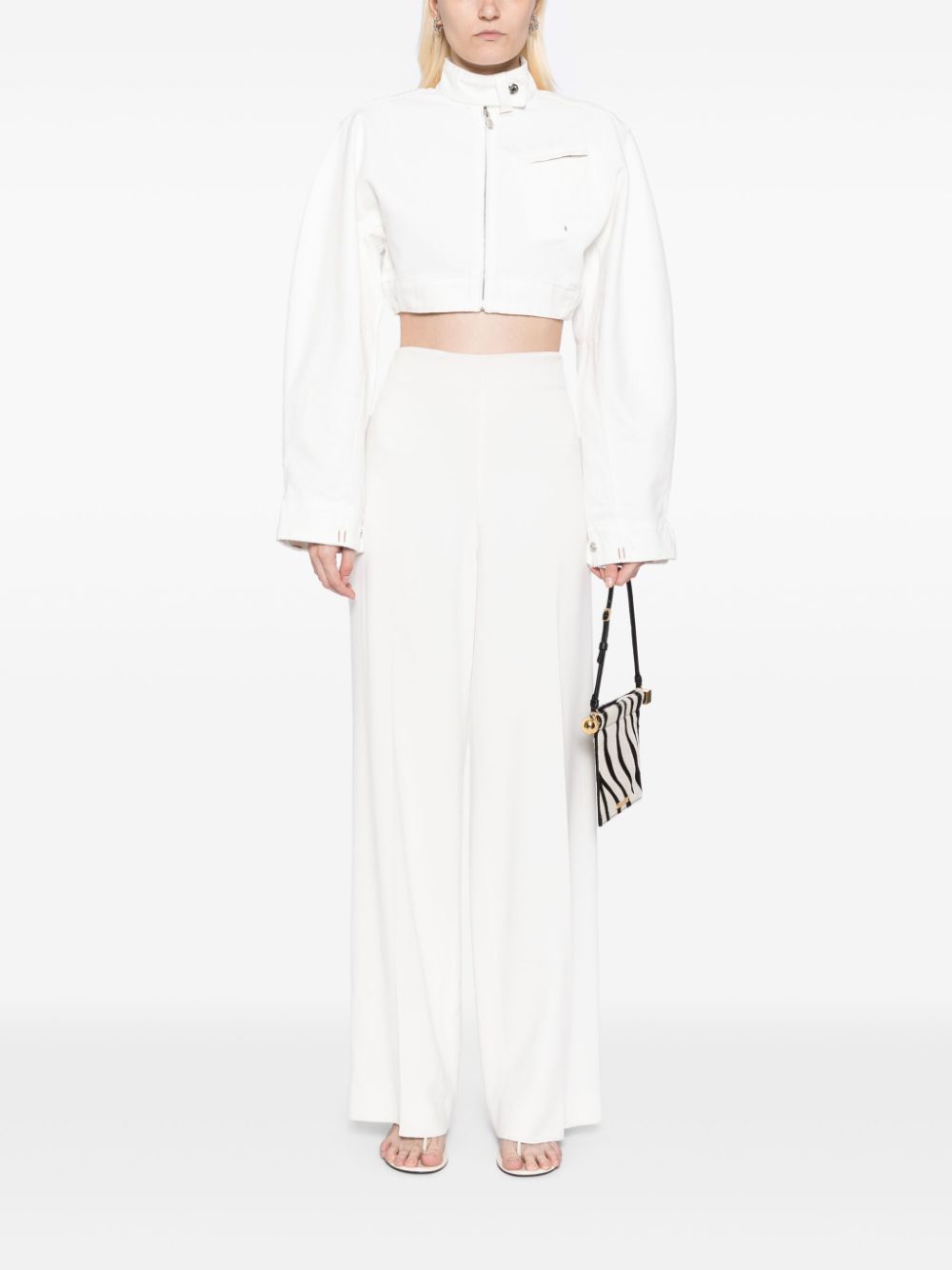JACQUEMUS Jacquemus Zip-Up Cropped Jacket