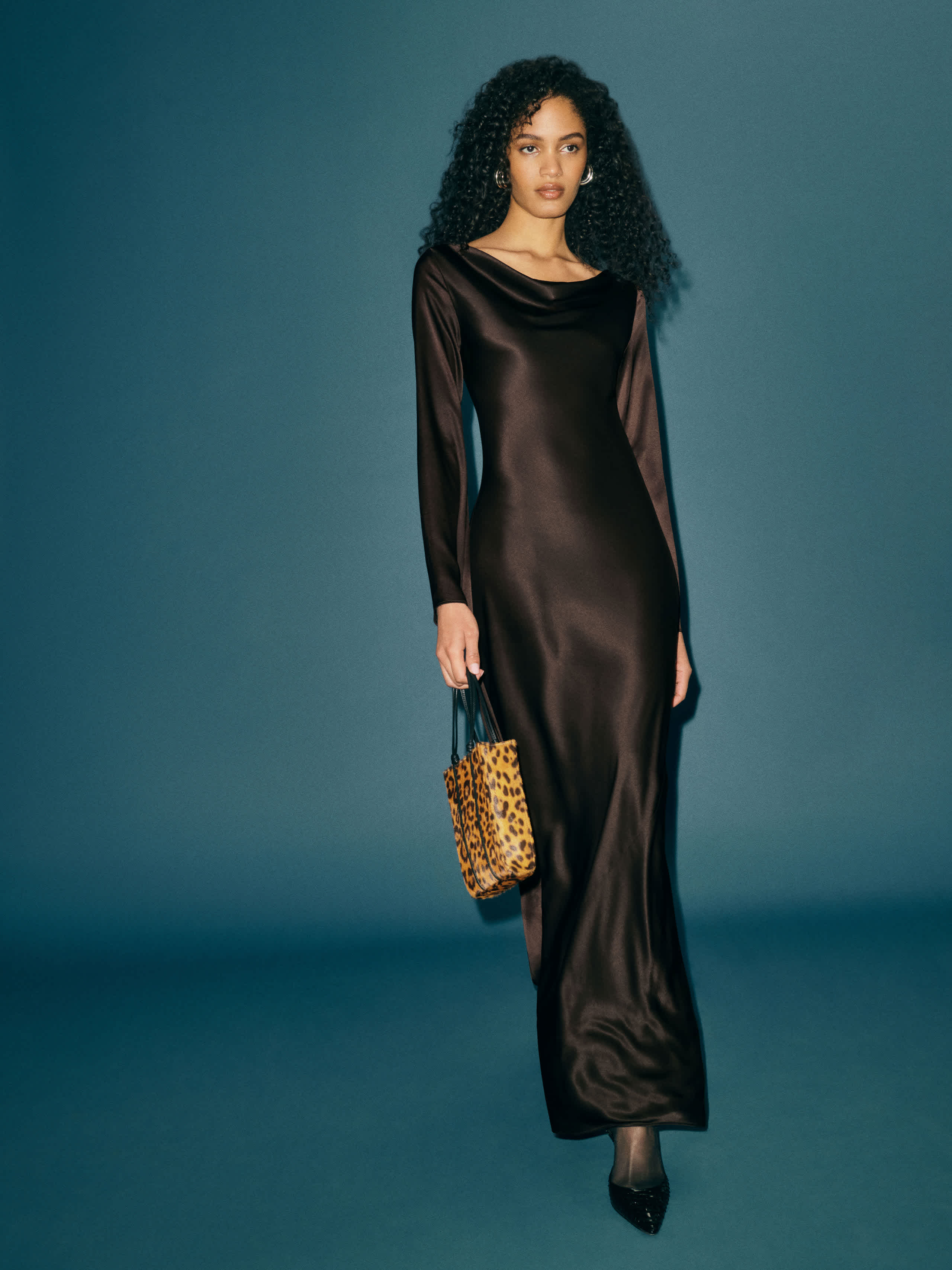 Reformation Ciana Satin Dress In Fantasy - 50% Off | Editorialist