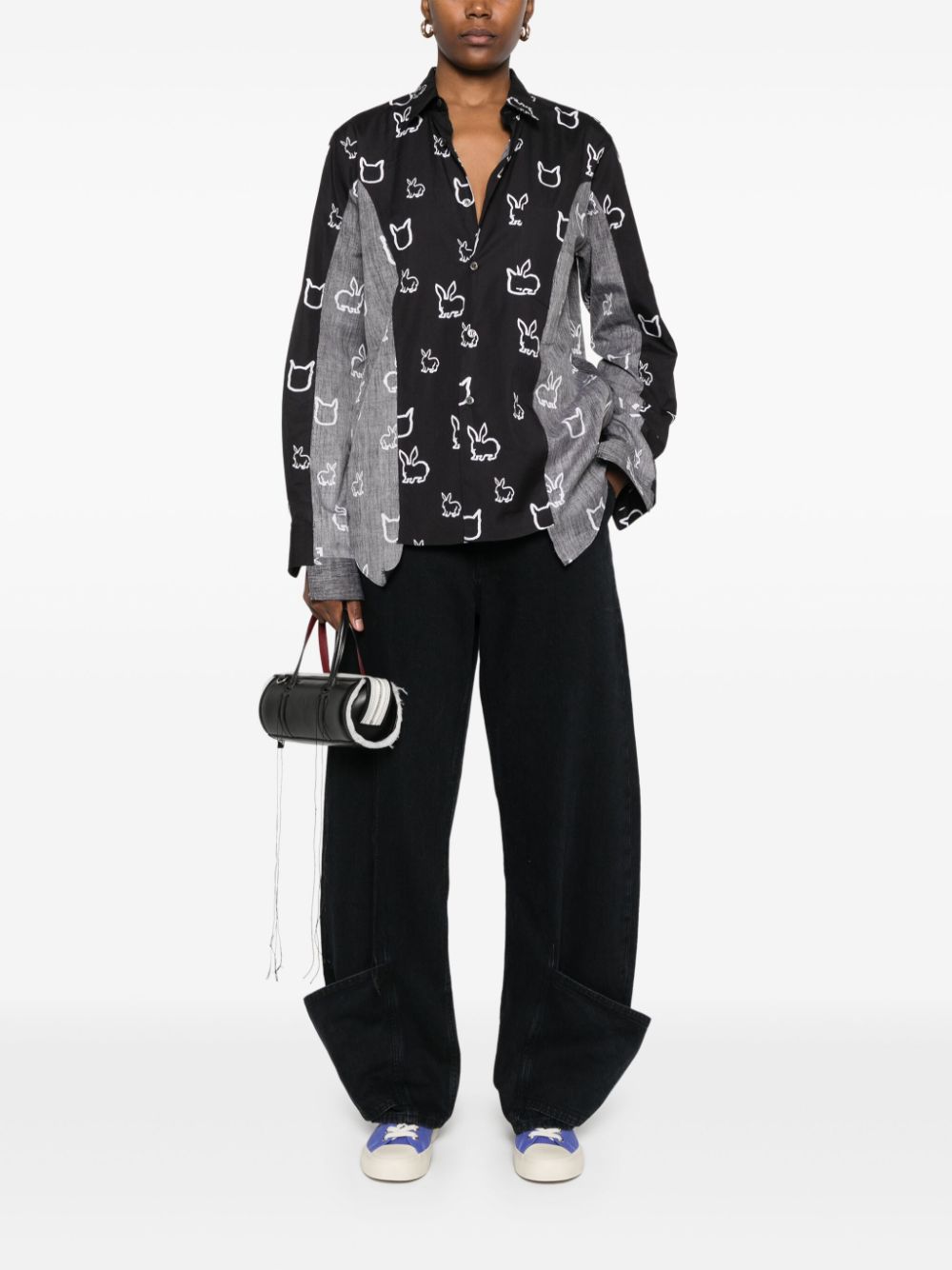 COMME DES GARÇONS Black Comme Des Garçons Graphic-Print Shirt