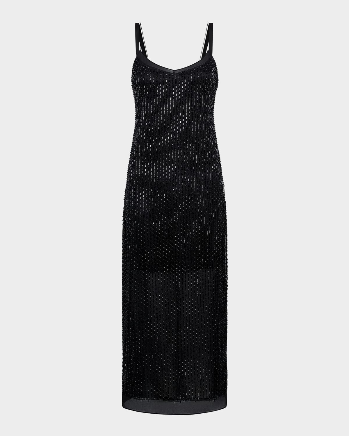 vince beaded slip dress Vince Women's V-Neck Maxi Slip Dress  Saint Bernard