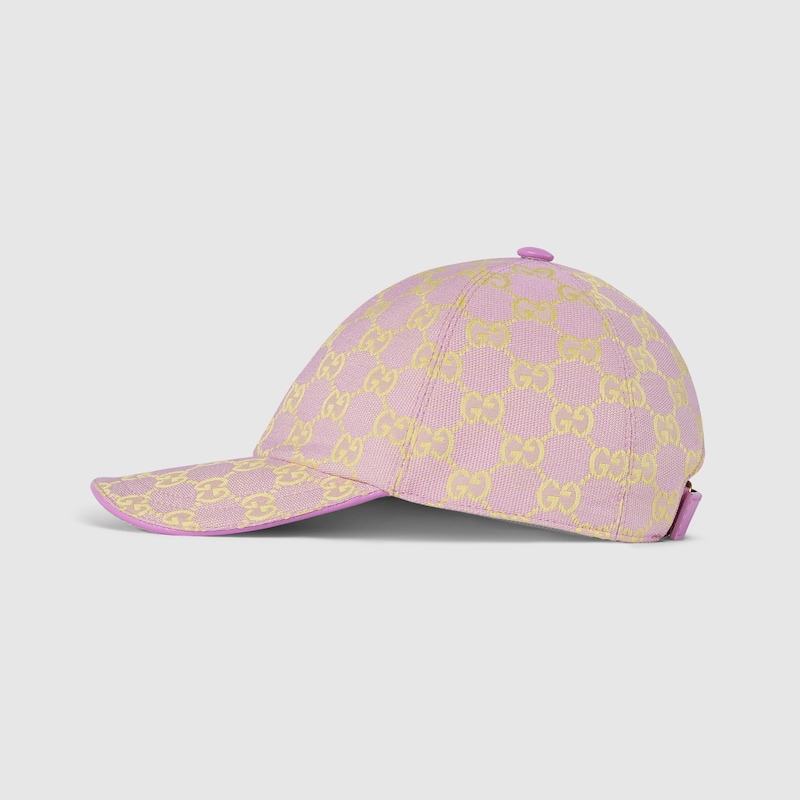 Gucci Gg Canvas Baseball Hat - Pink | Editorialist