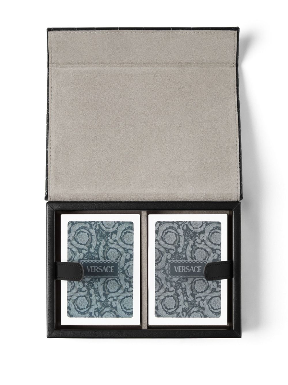 Versace Medusa '95 Playing Cards Set In Black - 50% Off | Editorialist