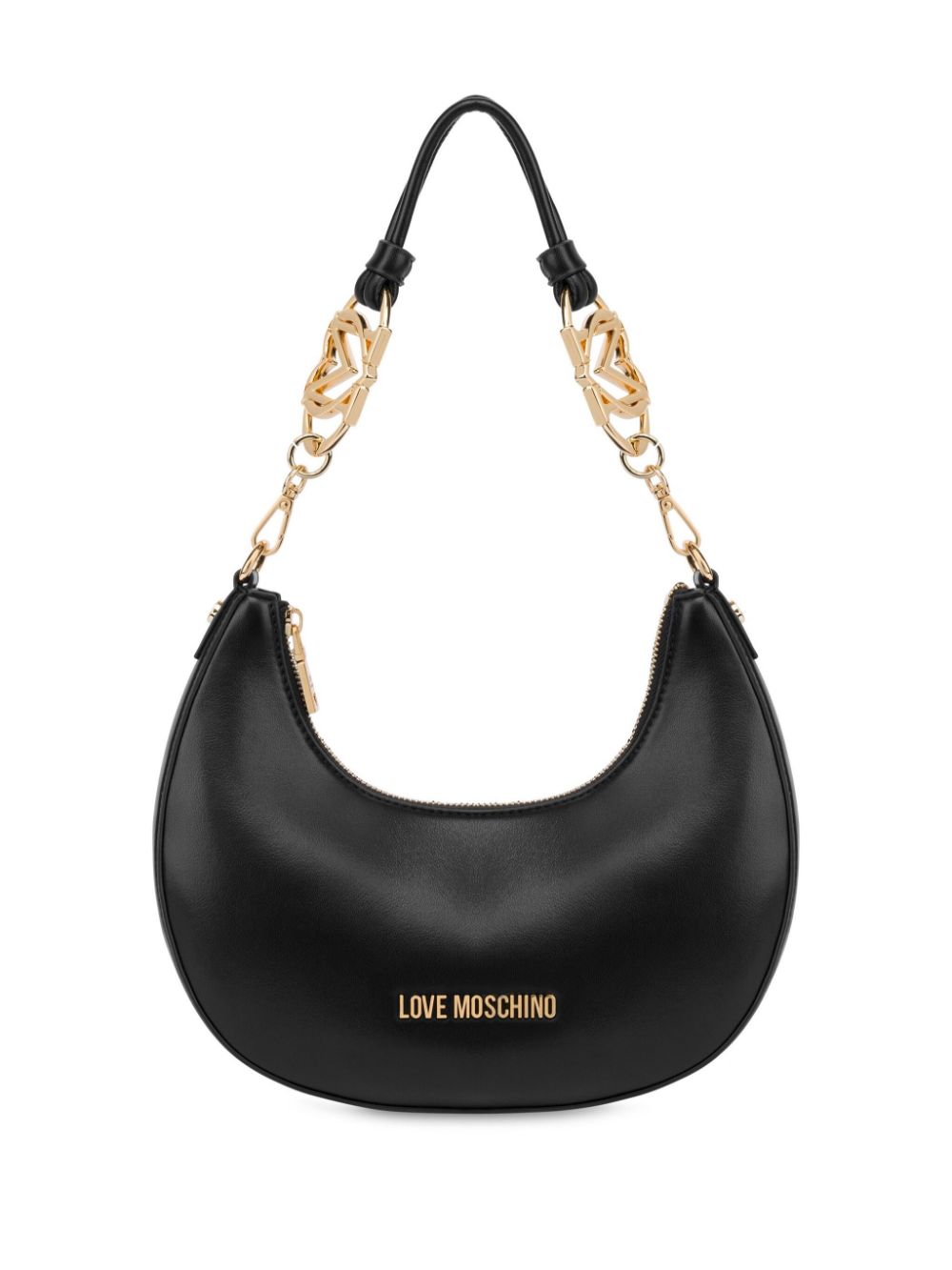 Moschino Logo Shoulder Bag - Black | Editorialist display picture 1