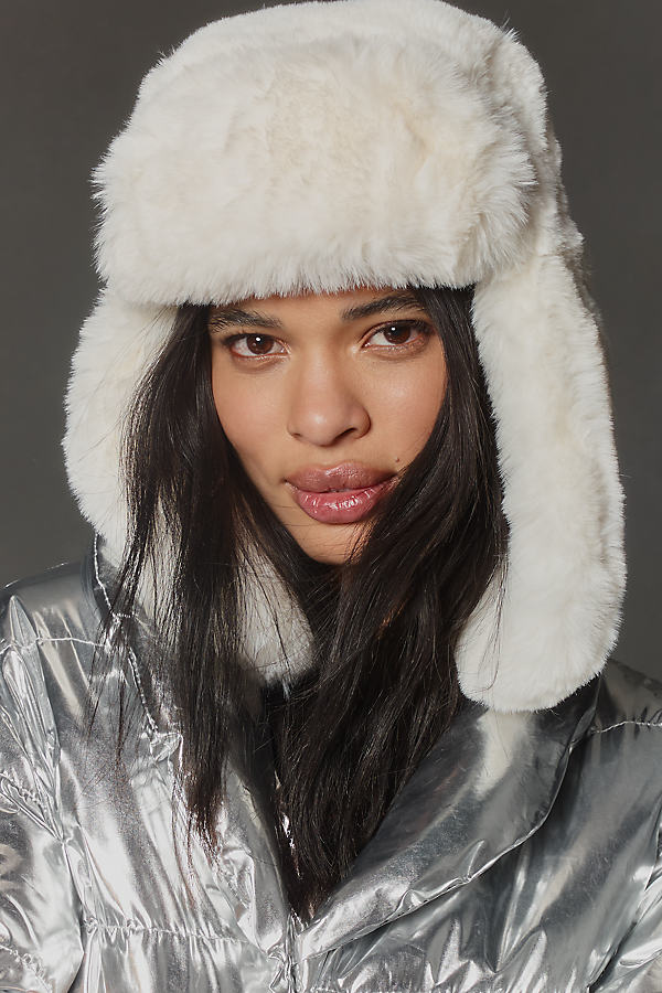 Anthropologie Faux-Fur Trapper Hat In Beige - 22% Off  display picture 2