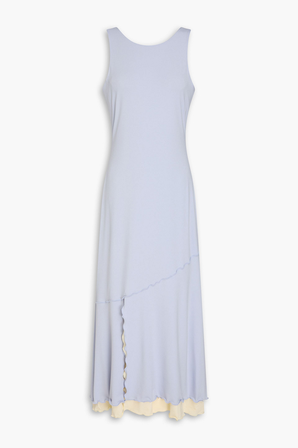 Buy Derek Lam 10 Crosby Stephanie Ruffled Stretch-jersey Midi Dress -  Lavender At 70% Off | Editorialist