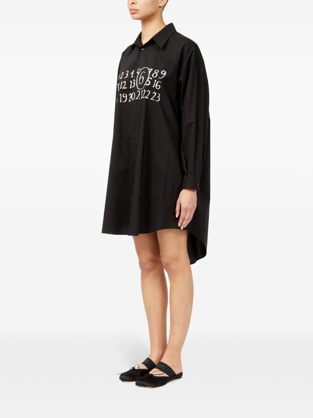MAISON MARGIELA MM6 Maison Margiela Numbers Motif Shirt Dress