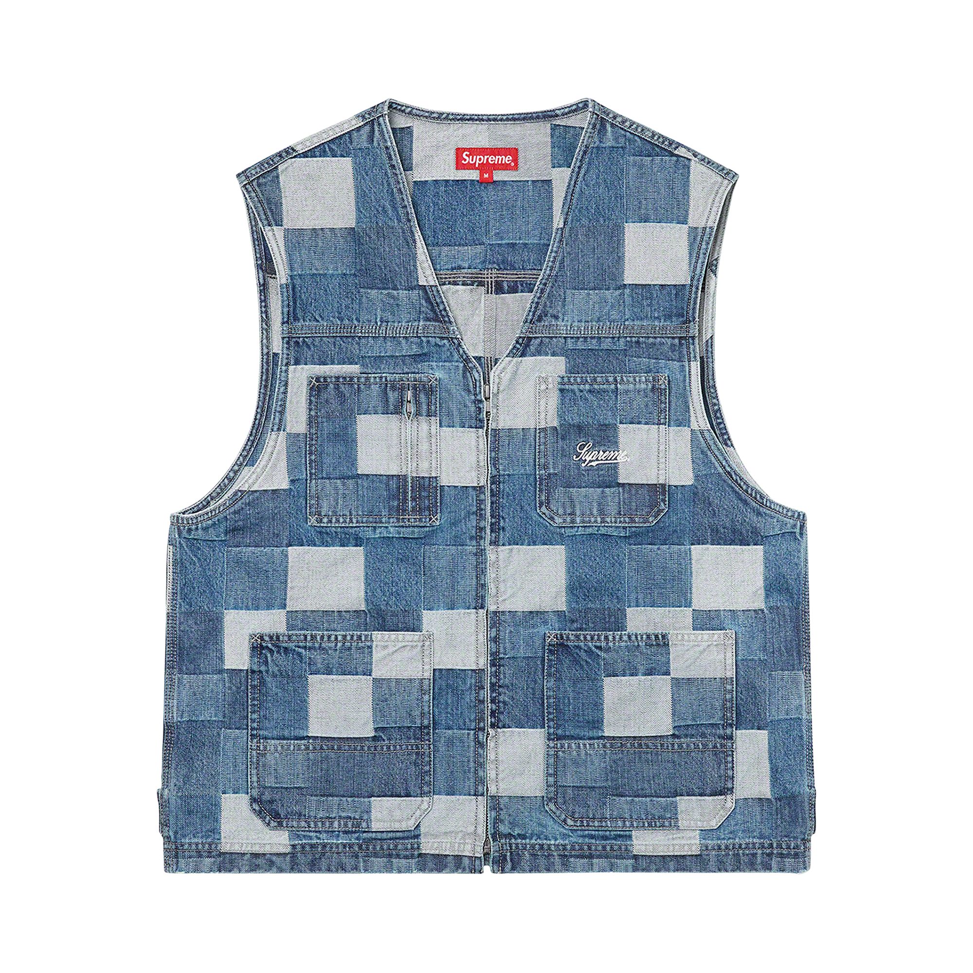 Supreme X Nike Denim Puffer Vest - Blue | Editorialist