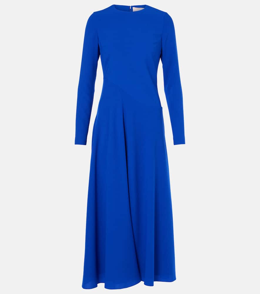 Roksanda Demetria Asymmetric Wool-Jersey Dress In Light Blue - 60% Off |  Editorialist