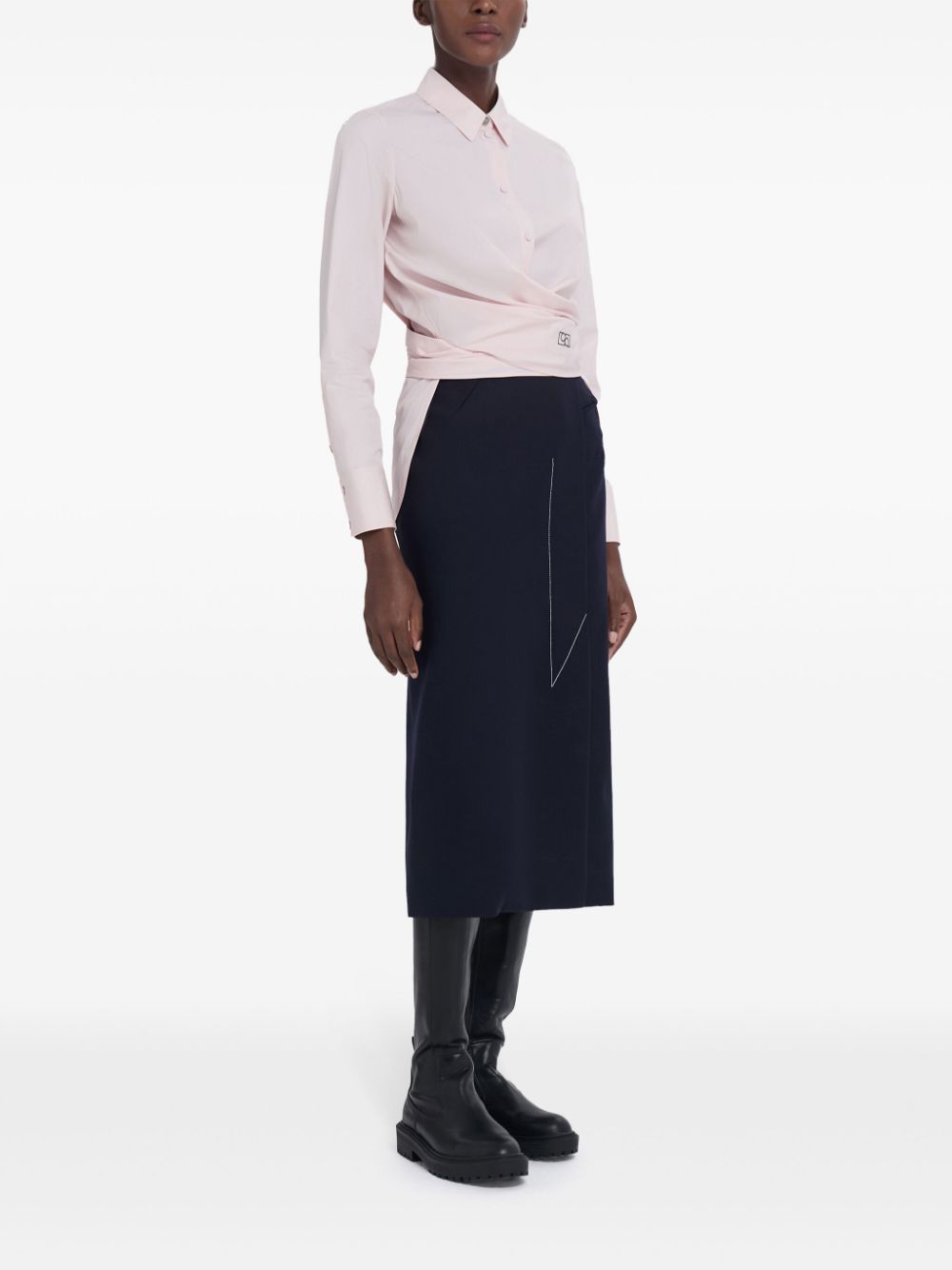 PORTS 1961 Ports 1961 Wrap Cotton Shirt