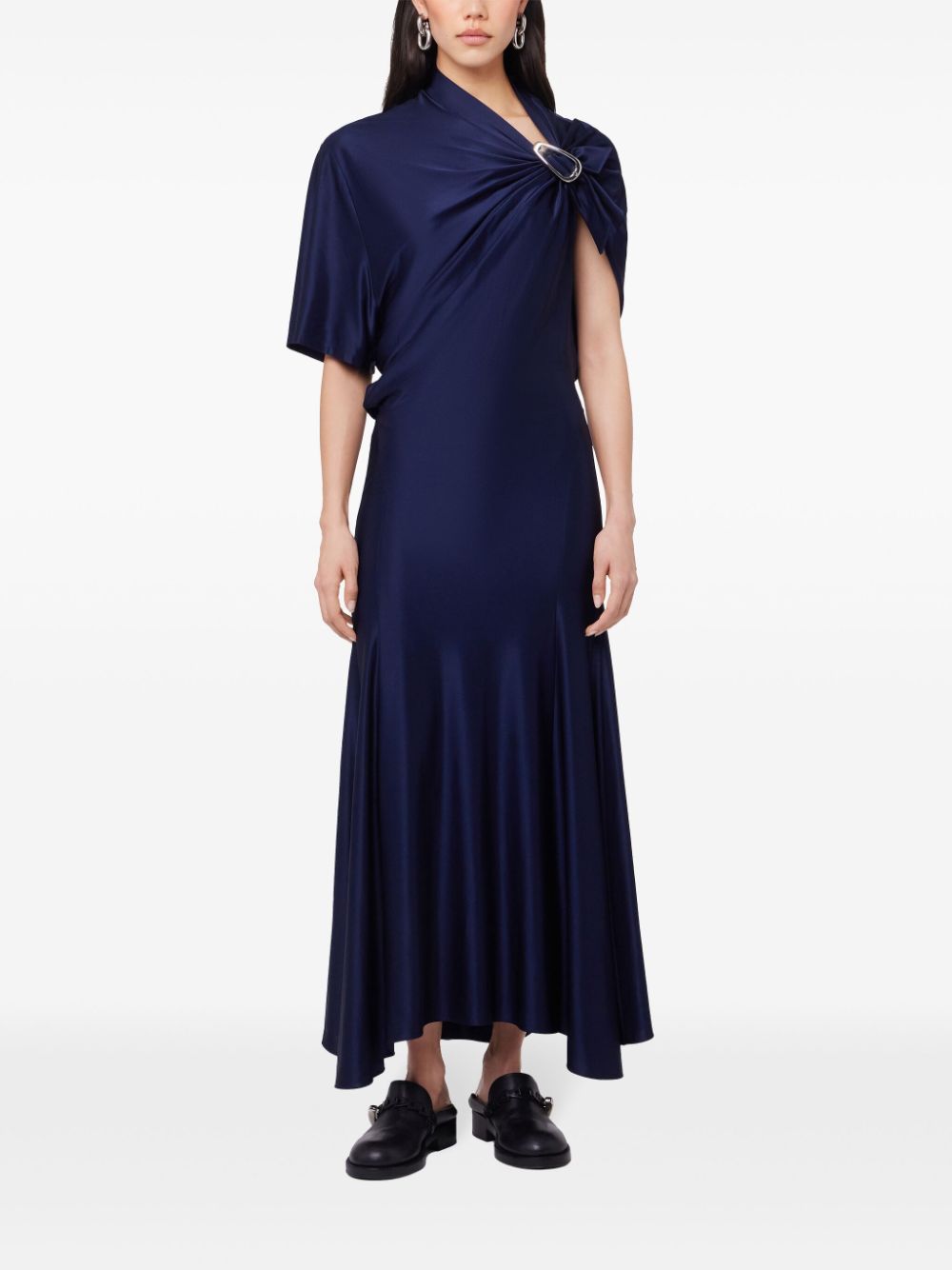 PACO RABANNE Rabanne Draped Midi Dress