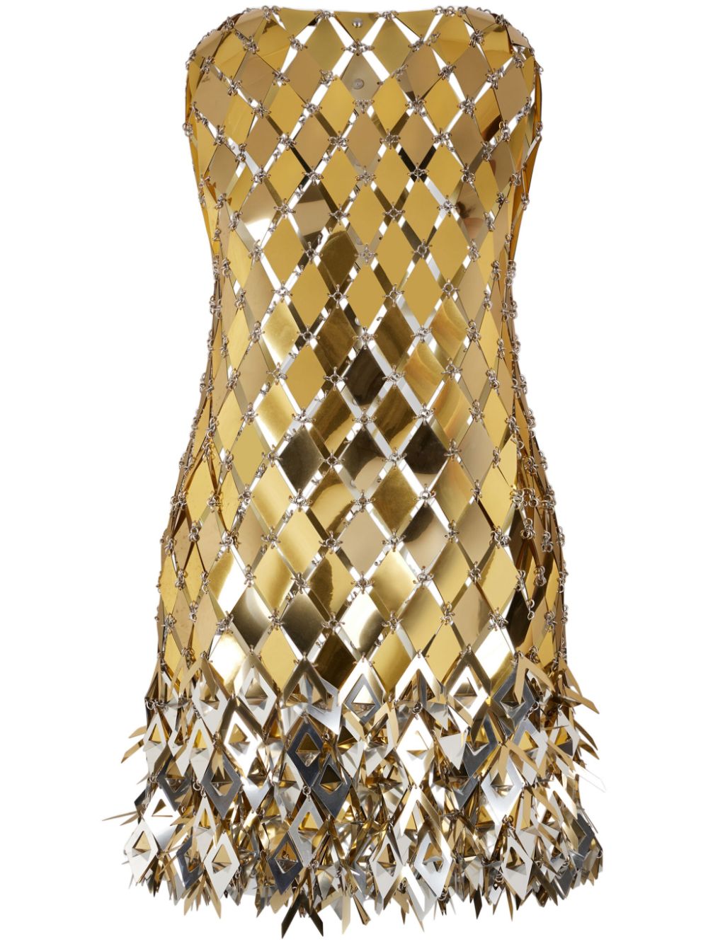 Rabanne Tassel-Embellished Mini Dress In Gold - 51% Off | Editorialist