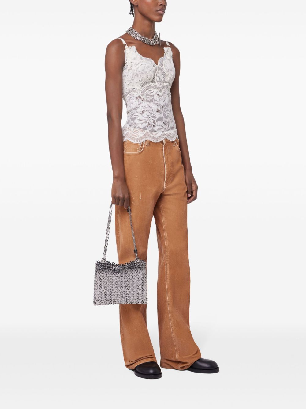 PACO RABANNE Rabanne Lace Tank Top
