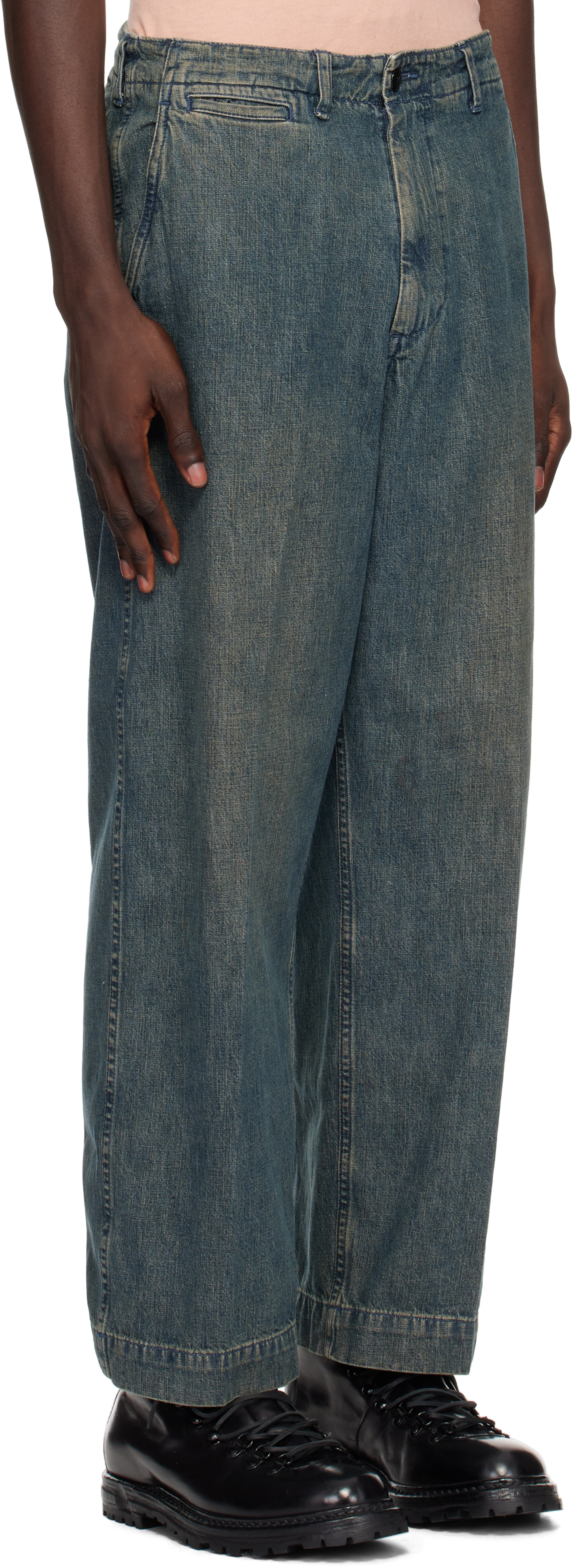 Beams Blue Mil Double Dye Jeans In Used75 - 30% Off | Editorialist