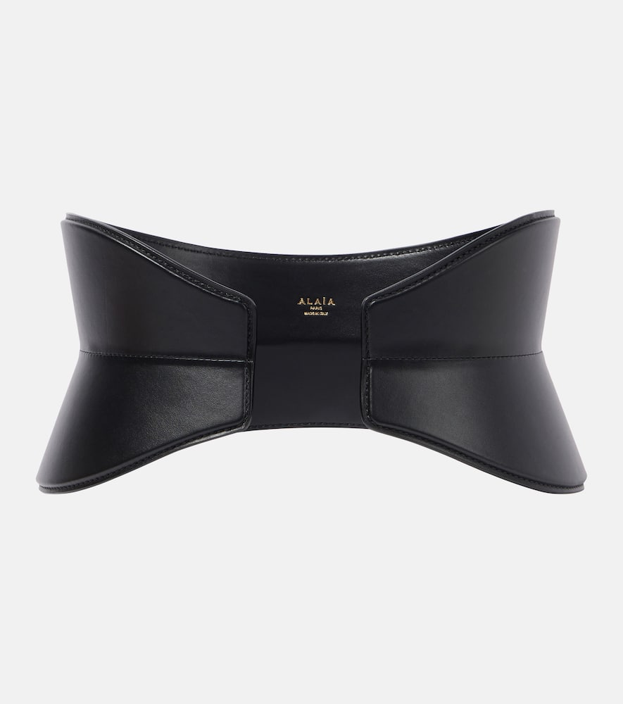 ALAÏA Alaïa Wide Leather Flex Belt