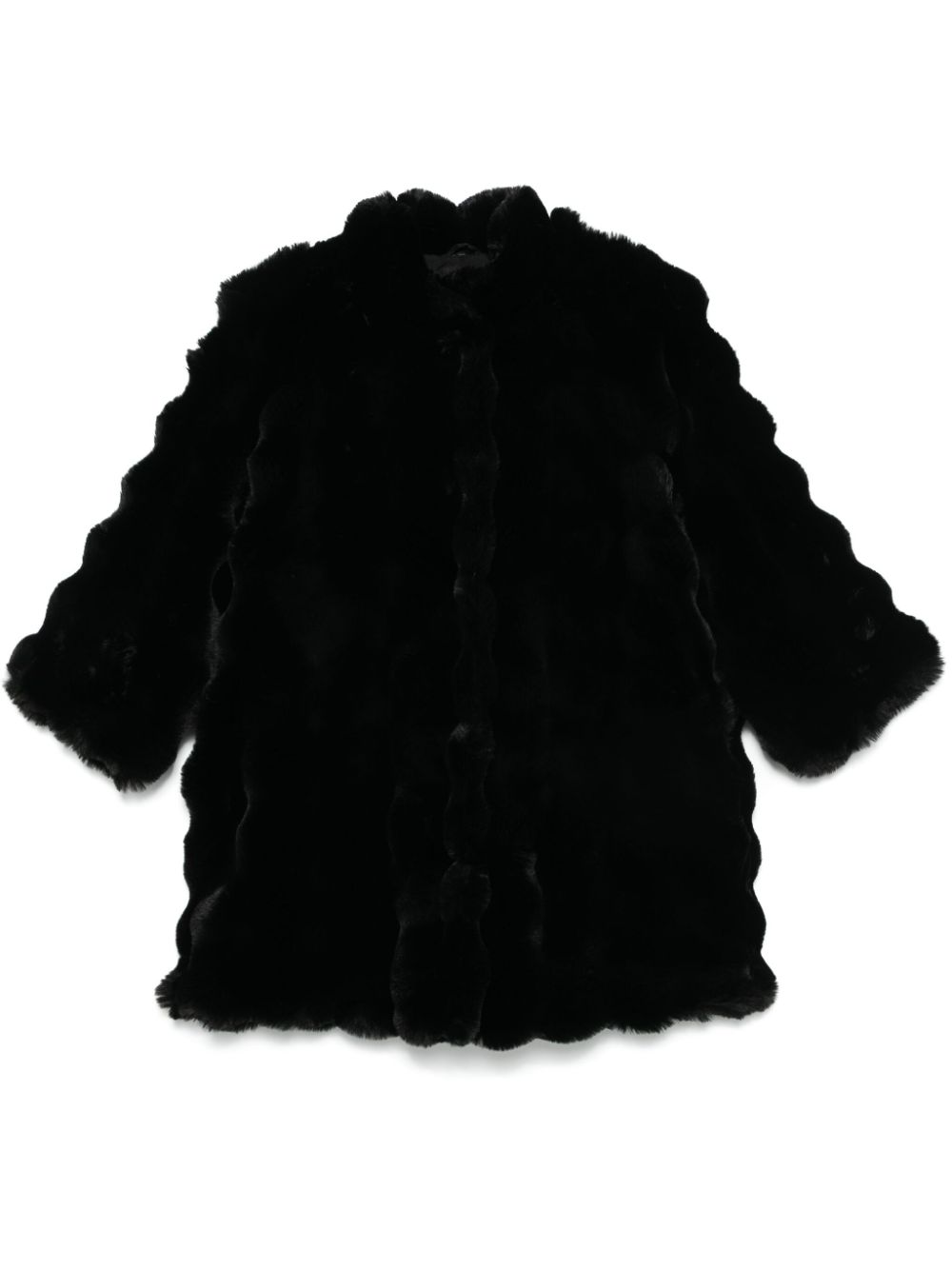 Armani Exchange Faux-Fur Coat In Black - 13% Off | Editorialist