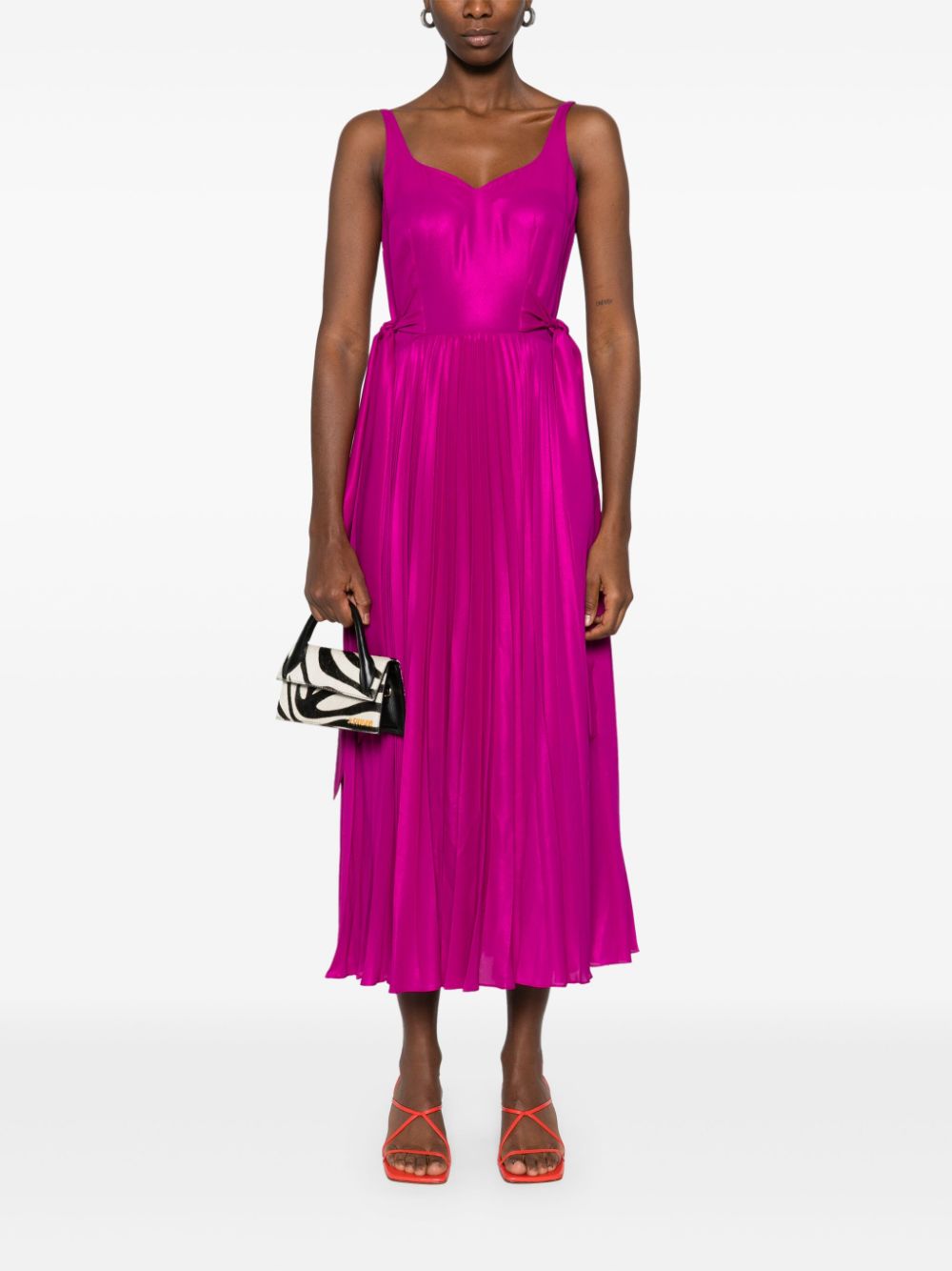 PARLOR Parlor Metallic-Effect Maxi Dress