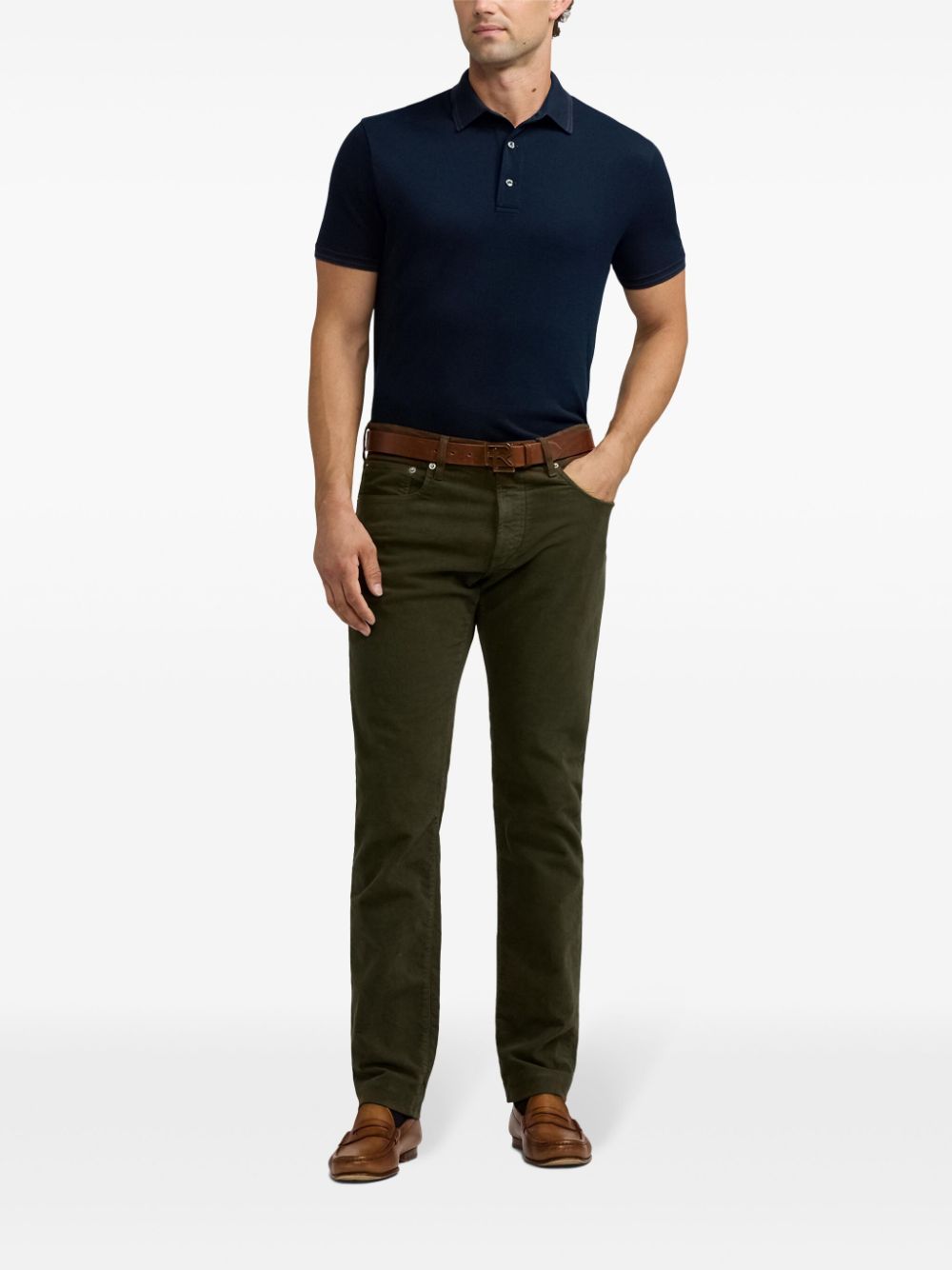 RALPH LAUREN PURPLE LABEL wool polo shirt