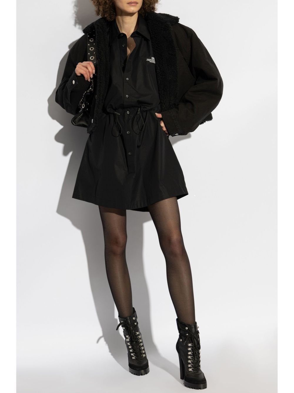 DSQUARED2 DSQUARED2 Logo-Print Mini Shirt Dress