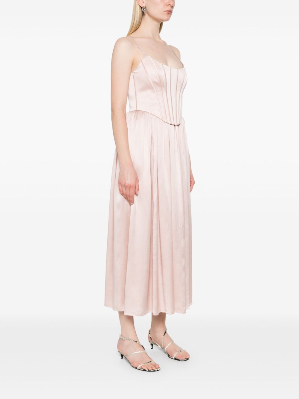 white dress sheer bottom Applique Sheer Skirt Wedding Gown by Adrianna Papell 31262