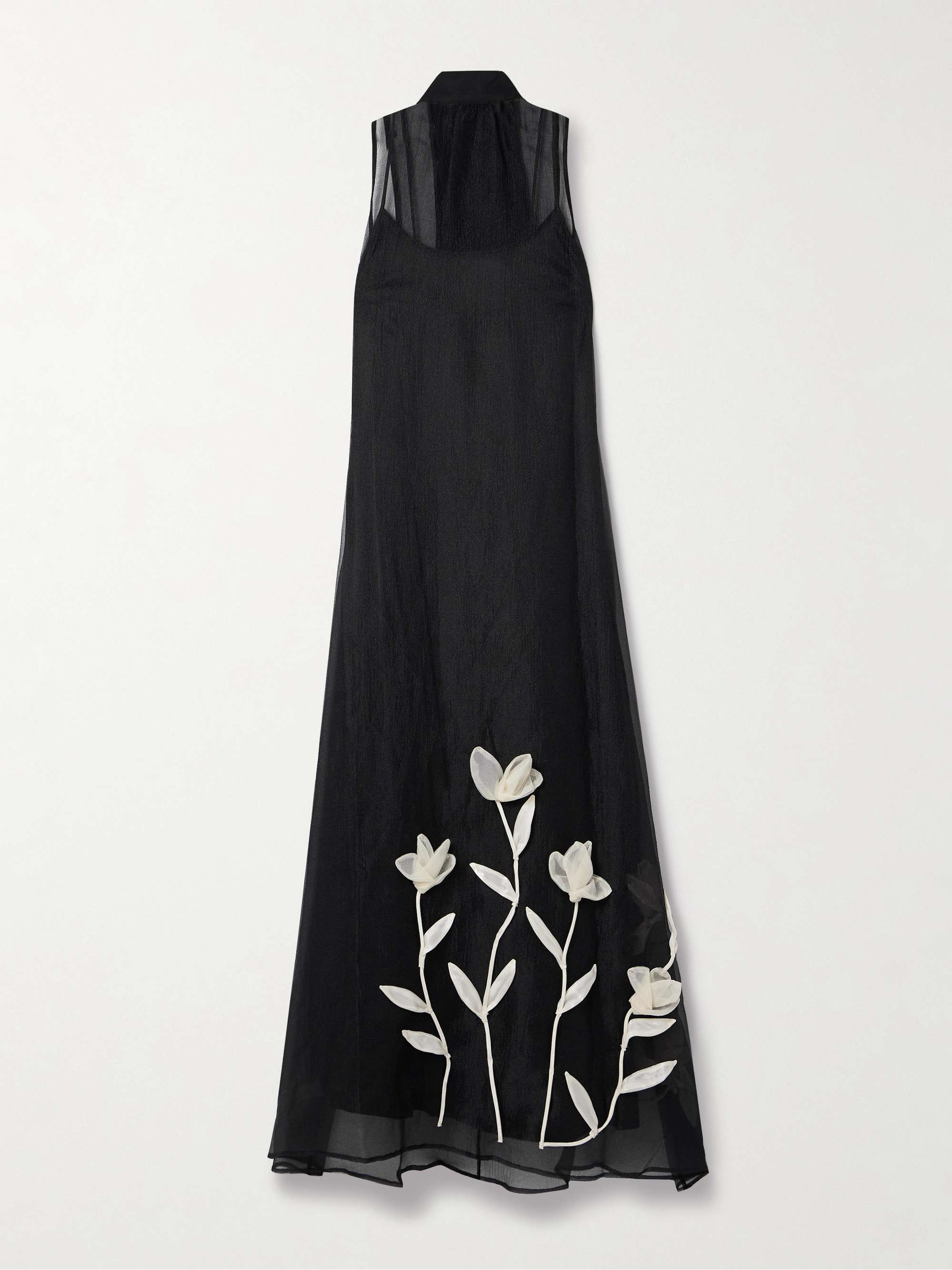 staud black and white dress Hawthorne Dress in Black/Ivory main image 0