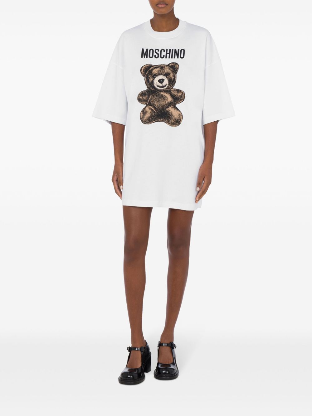 moschino bear t shirt dress Moschino - Cotton dress with Moschino Teddy Bear - 38 IT