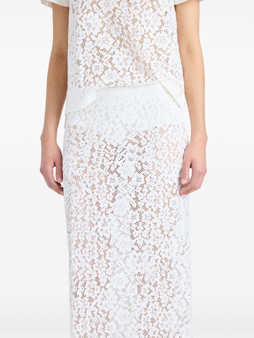Proenza Schouler Jasmine Maxi Skirt - White - 47% Off | Editorialist, image size:1000x1334