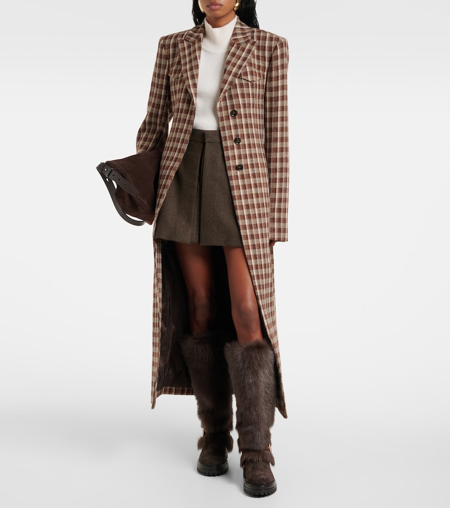 GIANVITO ROSSI Gianvito Rossi Maverick Shearling and Suede Boots