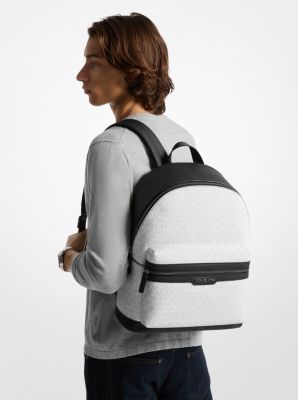 Michael Kors Cooper Signature Logo Backpack In White - 65  display picture 3