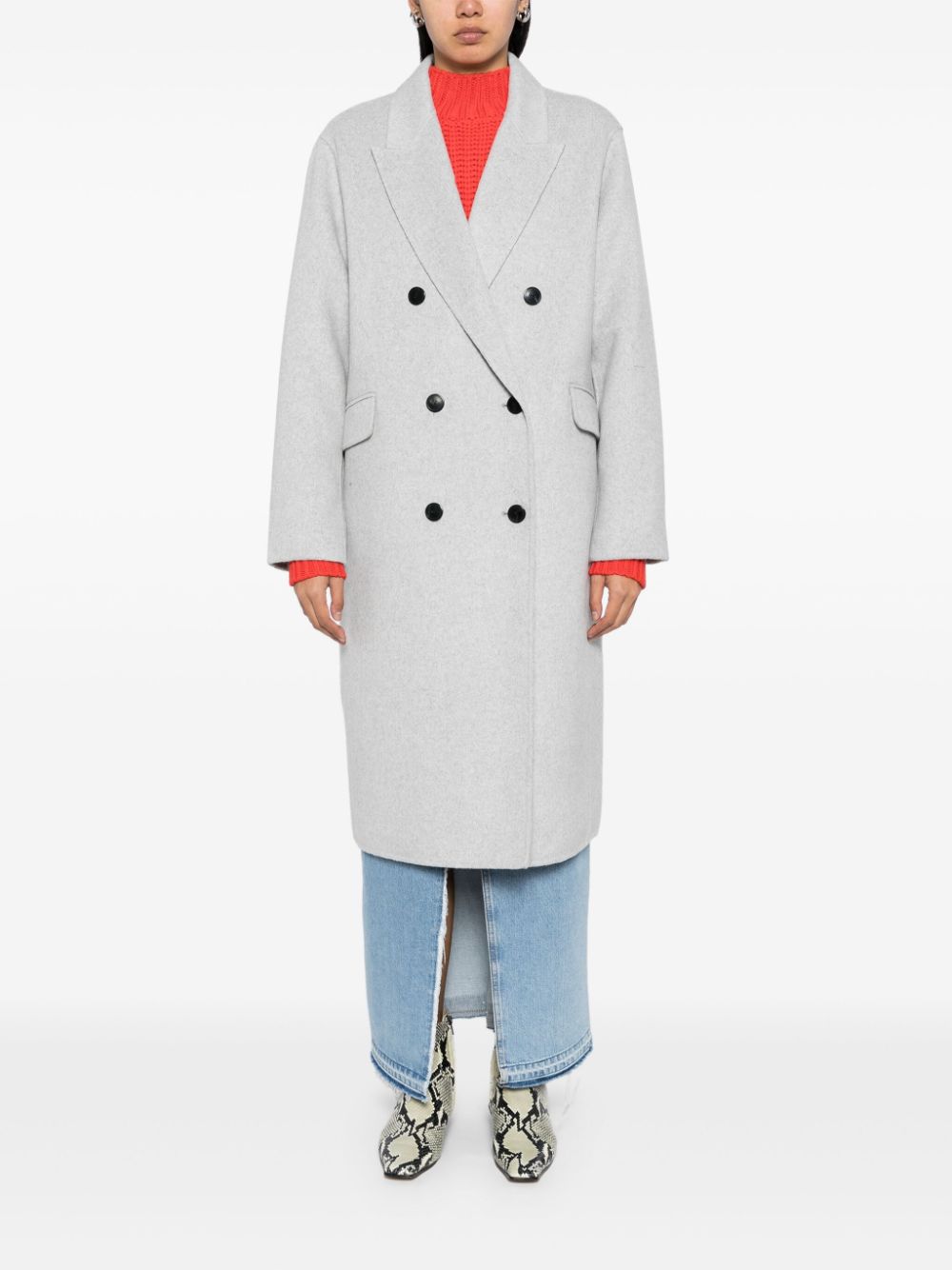 B+AB b+ab Double-Breasted Overcoat