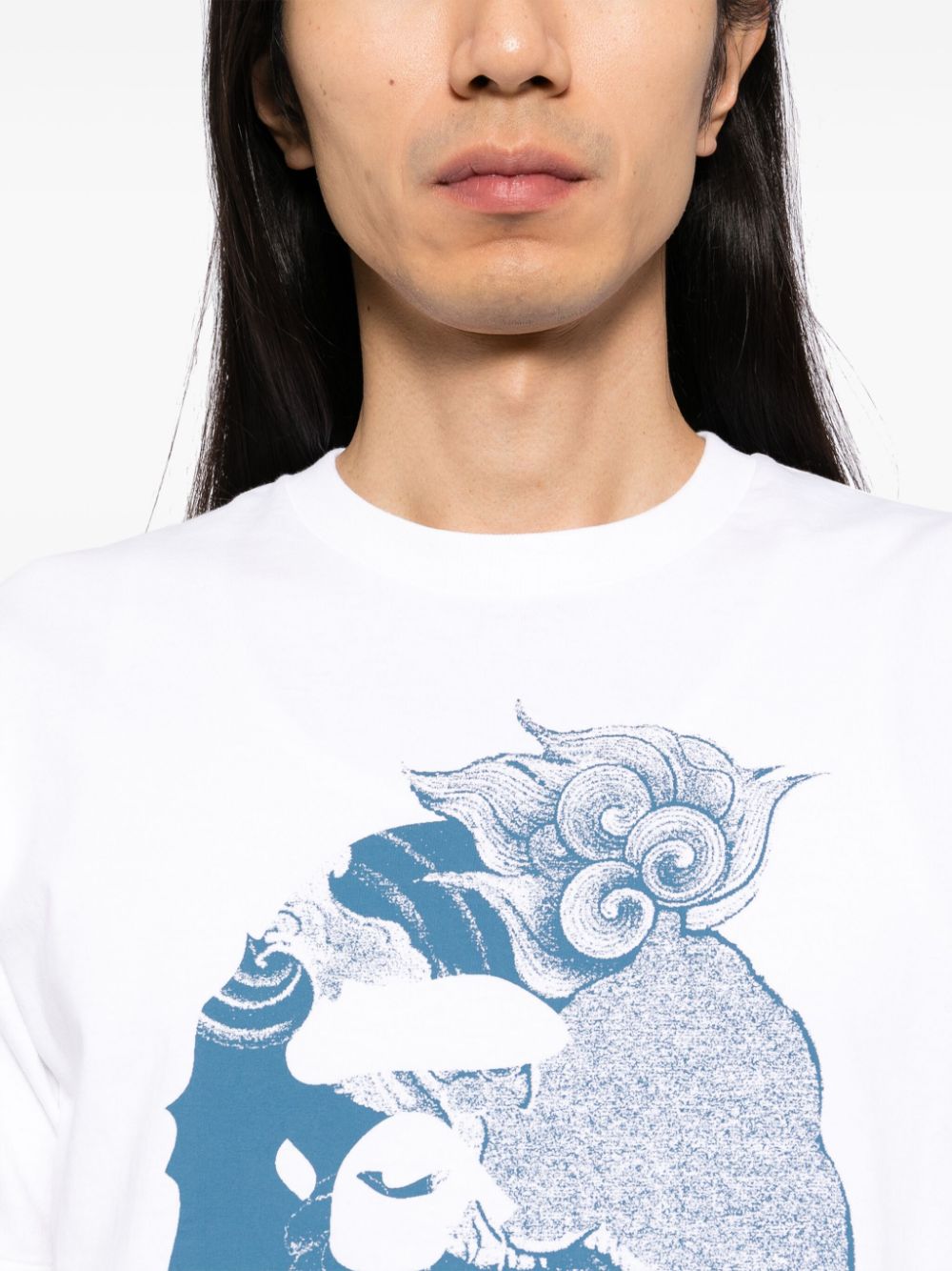 A Bathing Ape® Japanese Tattoo Big Ape Head T-Shirt - White
