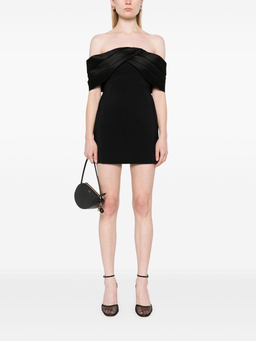 anine bing claudia mini dress Claudia Fitted A-line Mini Dress