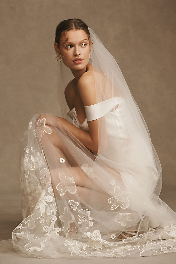 Paris by Debra Moreland Cathedral Length Veil PARIS by Debra Moreland Floating Cathedral Veil | Anthropologie main image 2