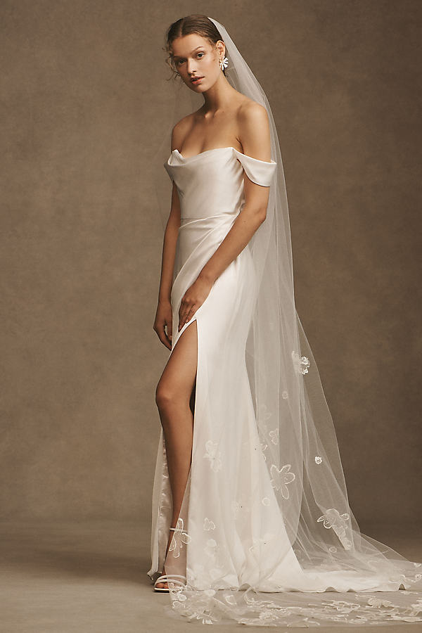 Paris by Debra Moreland Cathedral Length Veil PARIS by Debra Moreland Floating Cathedral Veil | Anthropologie main image 4