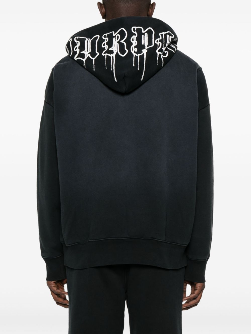 PURPLE BRAND Logo-print Hoodie - Black | Editorialist