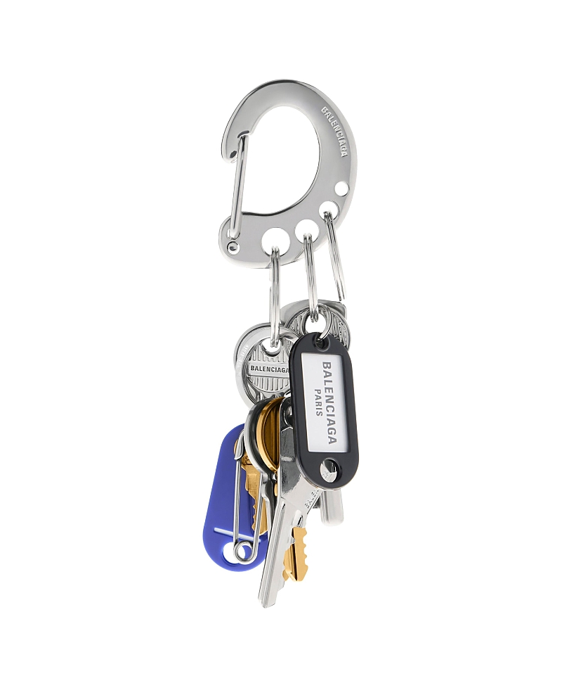 Balenciaga Keychain 3 Tags Charm - Black/Yellow/Red | Editorialist