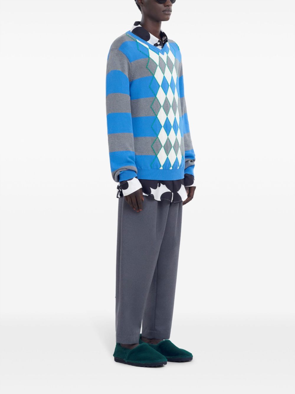 MARNI Marni Tropical Wool Trousers With Drawstring Waist