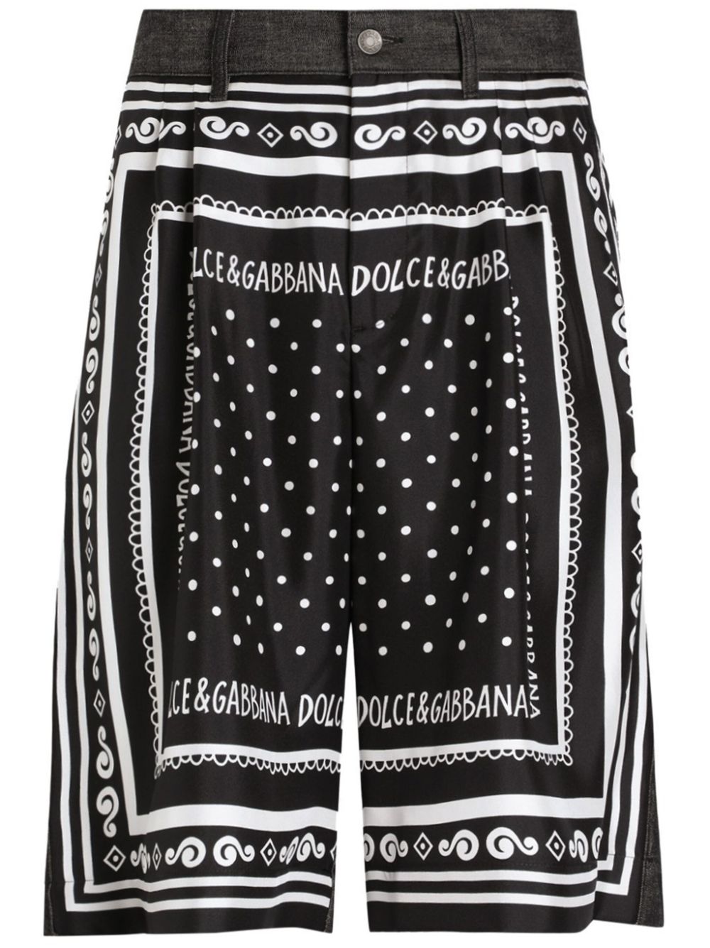 DOLCE & GABBANA printed silk twill shirt
