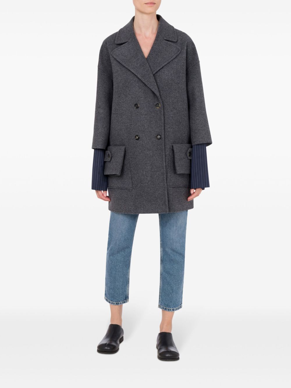 MOSCHINO Double-Breasted Coat