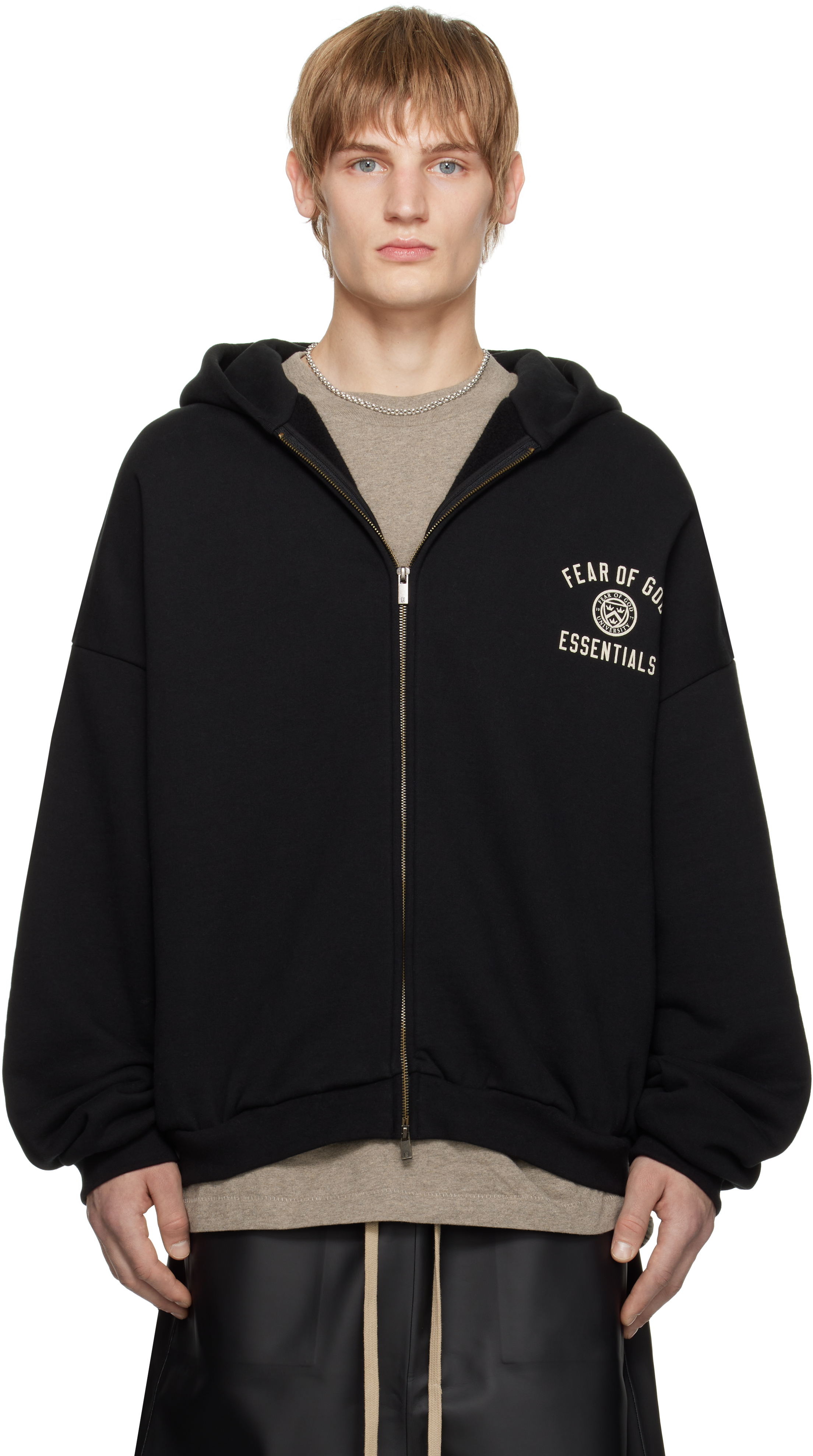 Fear Of God Heavy Fleece Fullzip Hoodie - Black | Editorialist