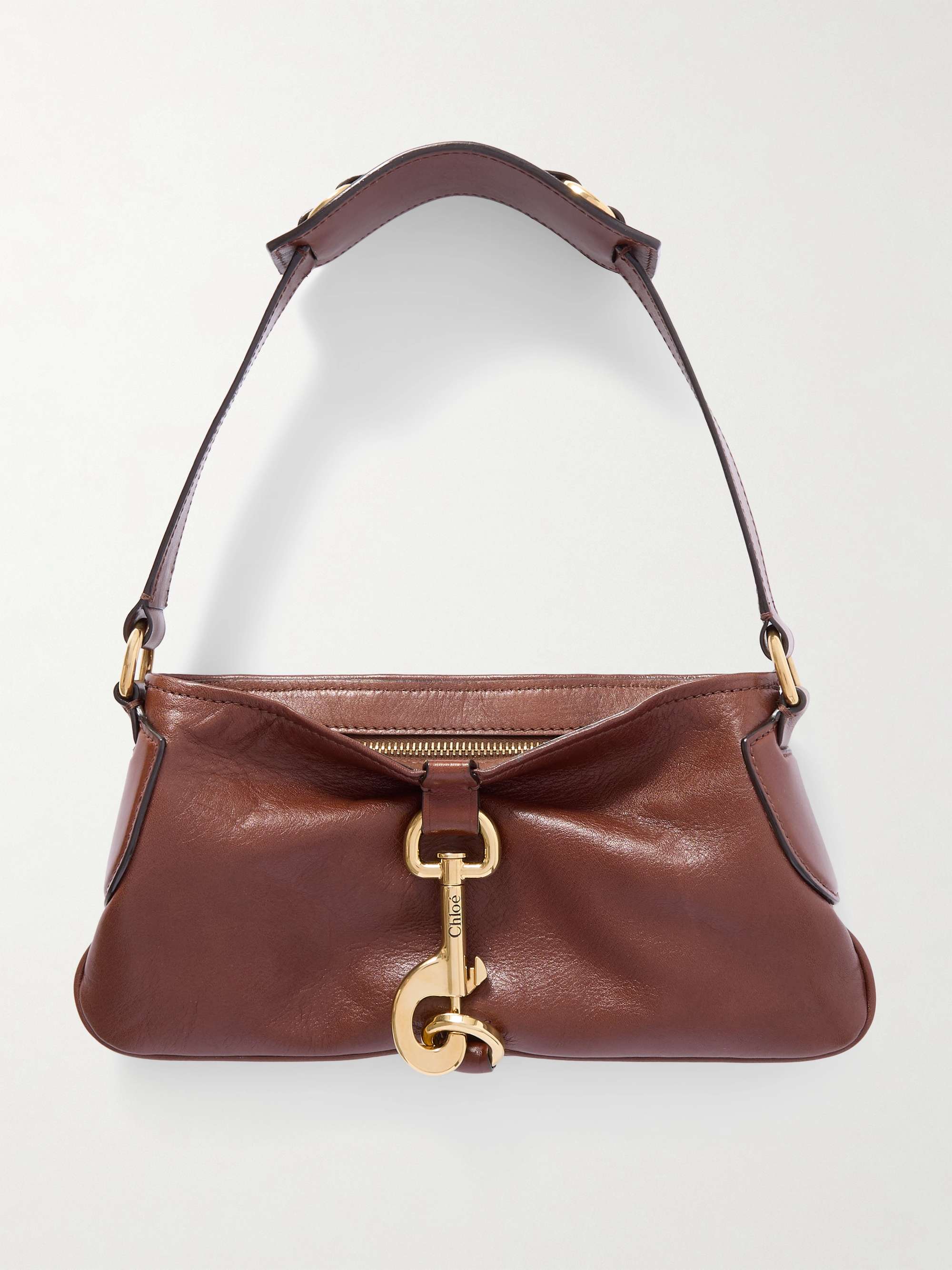 Chloé Kerala 25 Leather Shoulder Bag - Brown | Editorialist