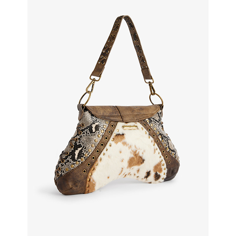 Jaded London Ophidian Faux-Leather Shoulder Bag - Multi | Editorialist