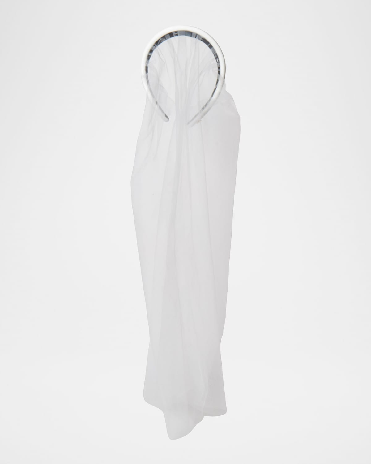 Lele Sadoughi Alice Headband With Veil In Ivory 100 - 30  display picture 2