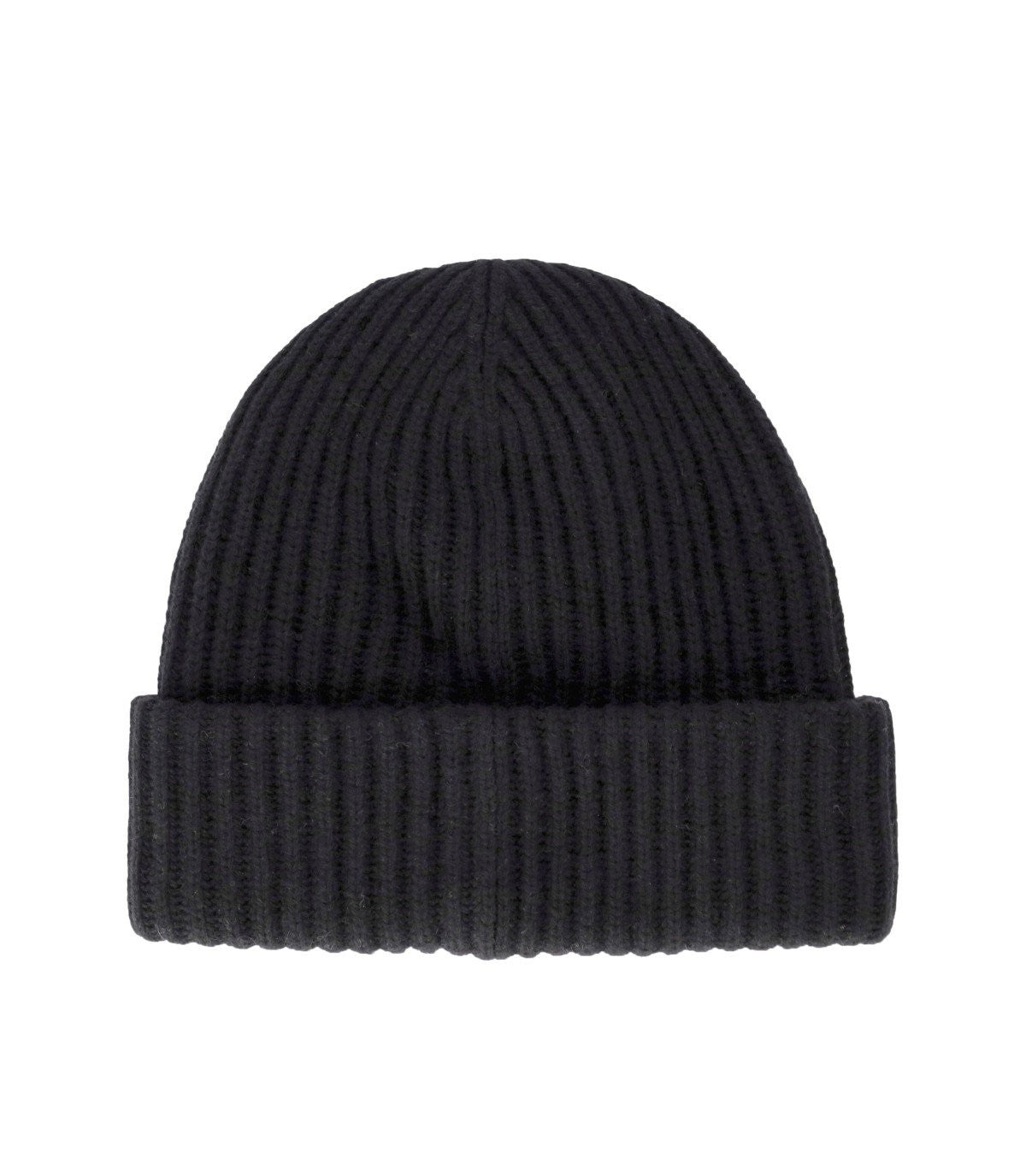Ganni Black Ribbed Beanie our-legacy-black-knit-beanie.jpg main image 4