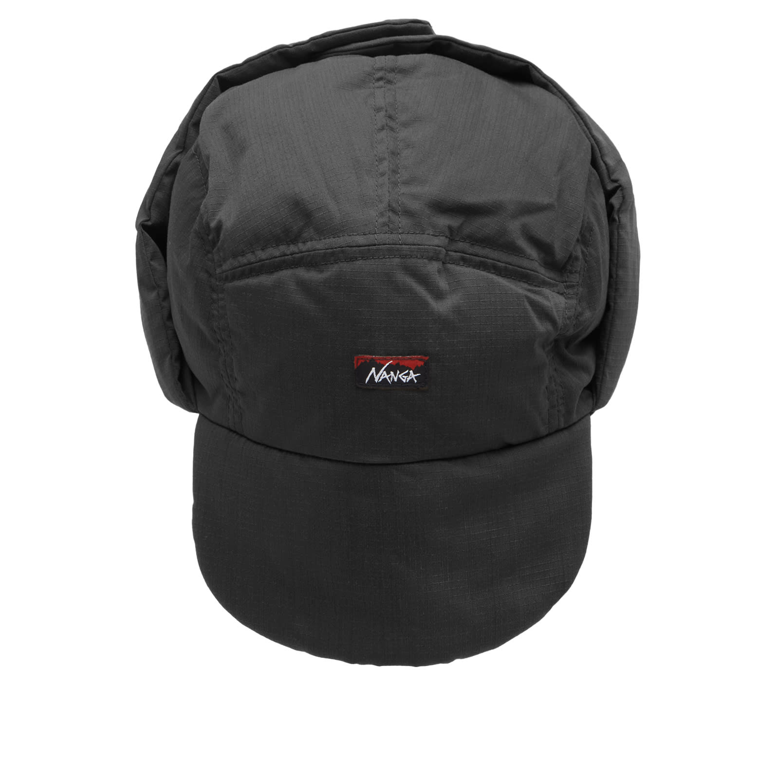 Nanga Hinoc Ripstop Down Ear Flap Cap - Black | Editorialist