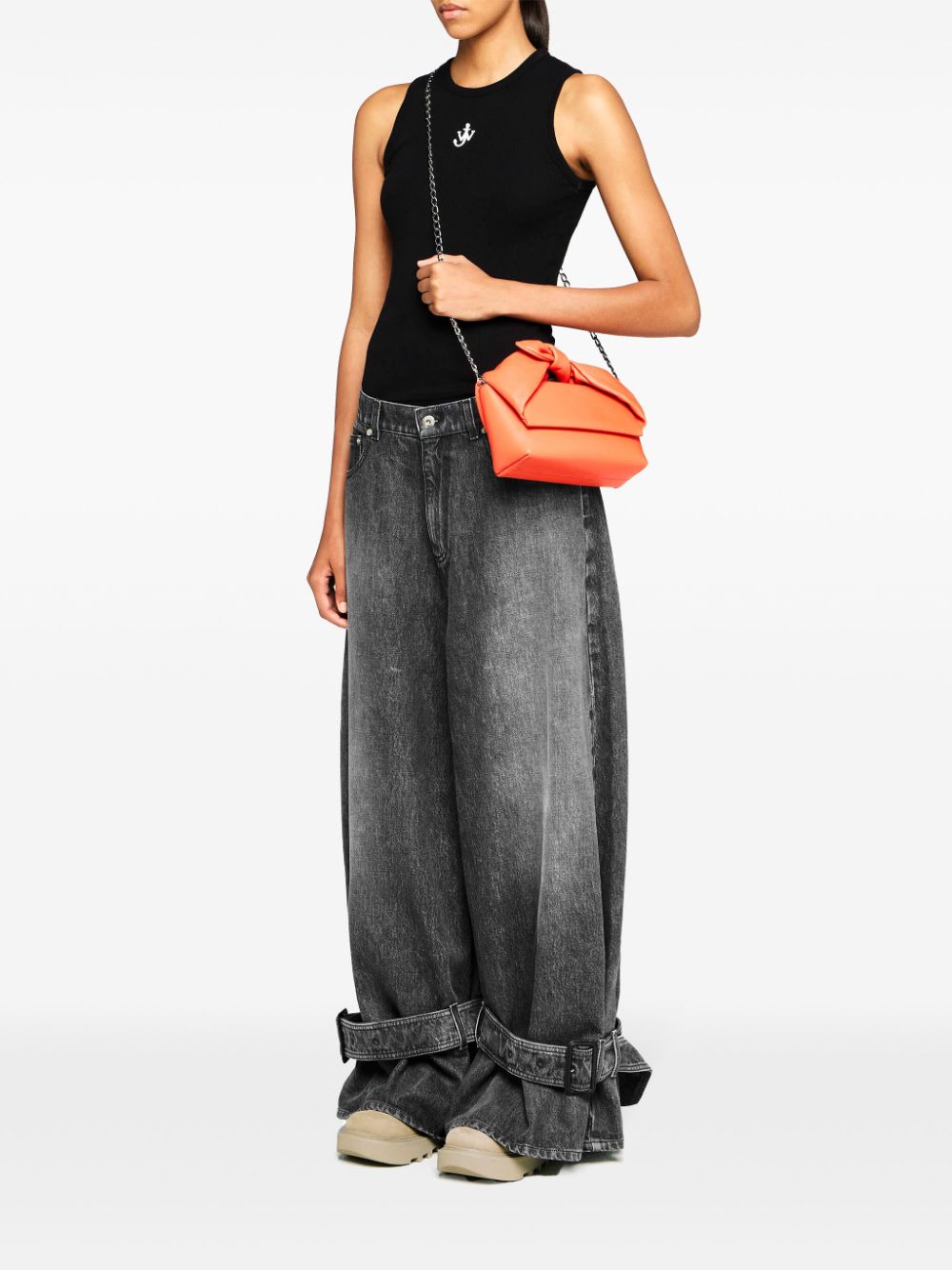 JW ANDERSON JW Anderson Buckled Wide Leg Jeans