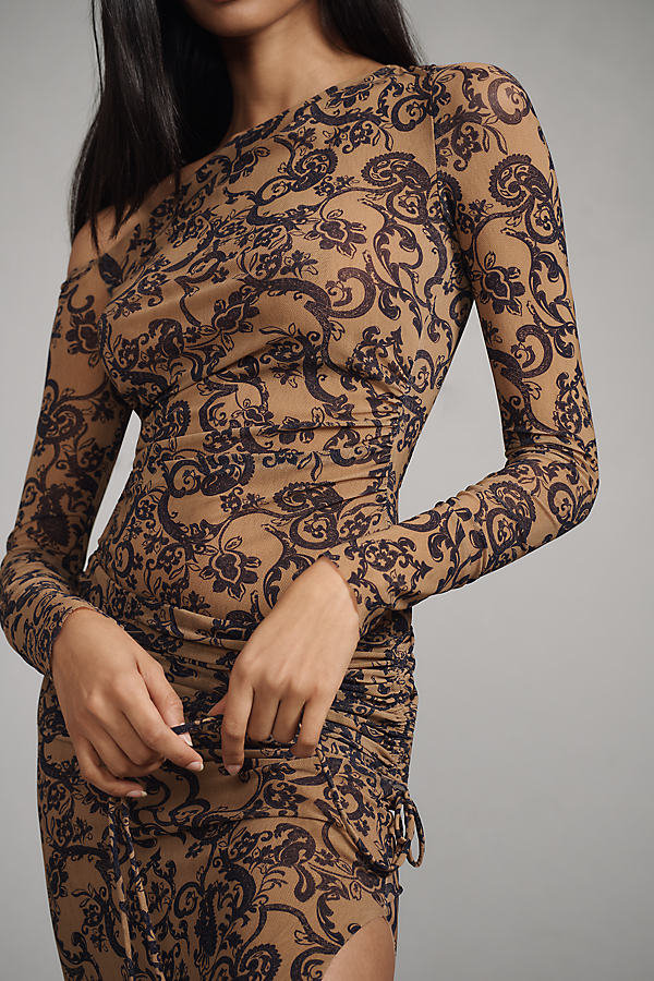 bec and bridge brown long sleeve dress Bec & Bridge Western Sun Long-Sleeve Dress In Brown - 43% Off