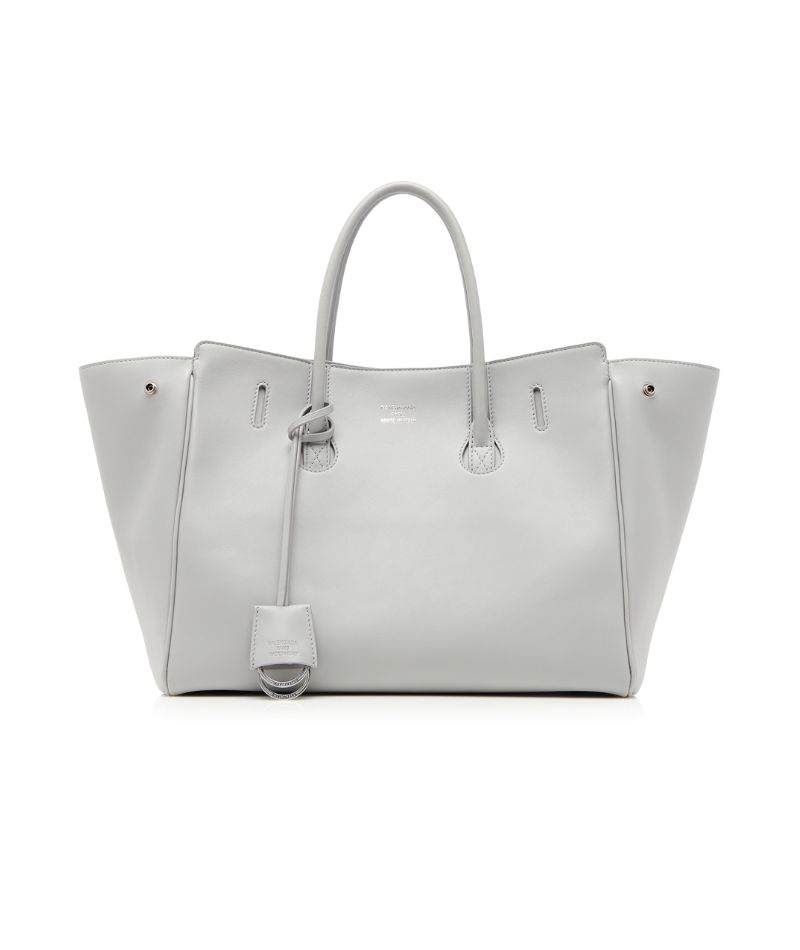 Balenciaga Hampton Leather Carry-All Bag - Grey | Editorialist Balenciaga Hampton Leather Carry-All Bag - Grey | Editorialist