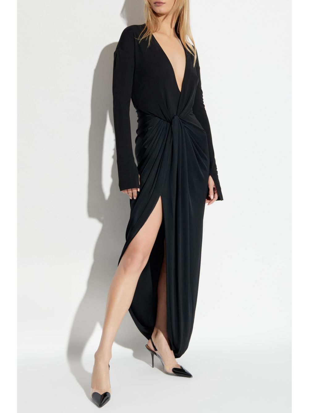 VICTORIA BECKHAM Victoria Beckham knot-detail jersey gown